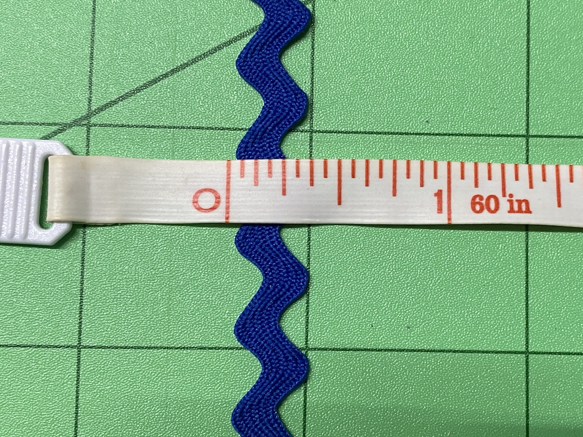 Sold By The Yard – 3/8” Royal Blue Rick Rack – Haven Riley