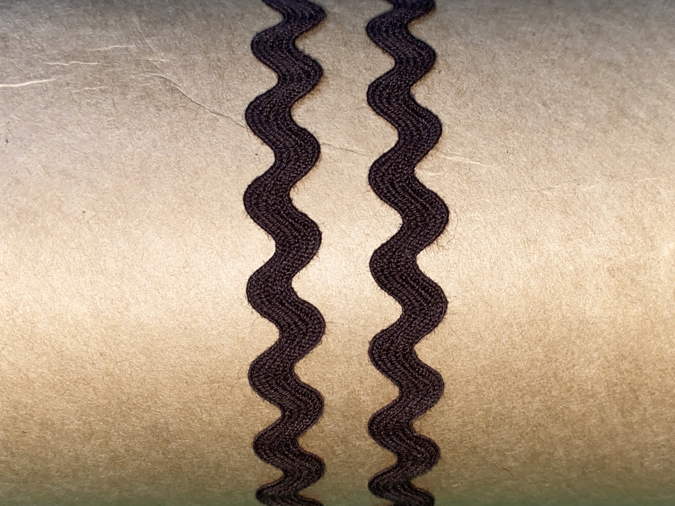 Sold By The Yard – 3/8” Seal Brown Rick Rack – Haven Riley